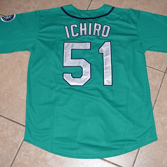 Shirts | New Ichiro Suzuki Seattle Mariners 51 Teal Green Baseball ...